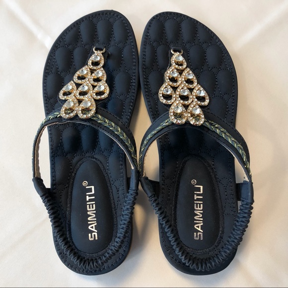 Saimeitu | Shoes | New Gem Sandals | Poshmark